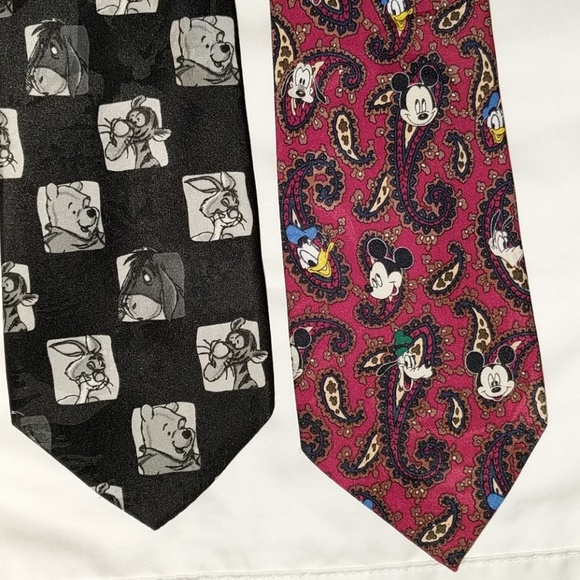 Disney | Accessories | Disney Mickey And Winnie The Pooh Ties | Poshmark